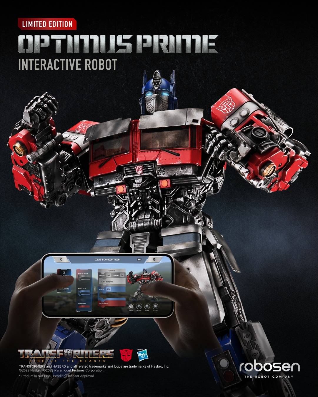 Optimus Prime (Limited Edition) - Robosen QTZPM Transformers Rise of ...