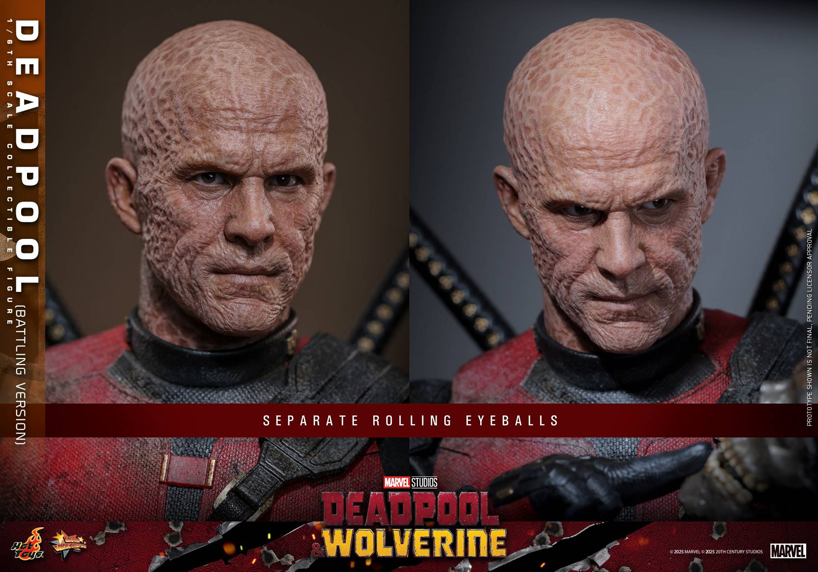 Hot Toys MMS782 Deadpool & Wolverine 1/6th scale Deadpool (Battling ...